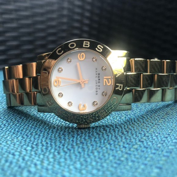 Marc Jacobs | Accessories | Marc By Marc Jacobs Gold Mini Amy Watch ...